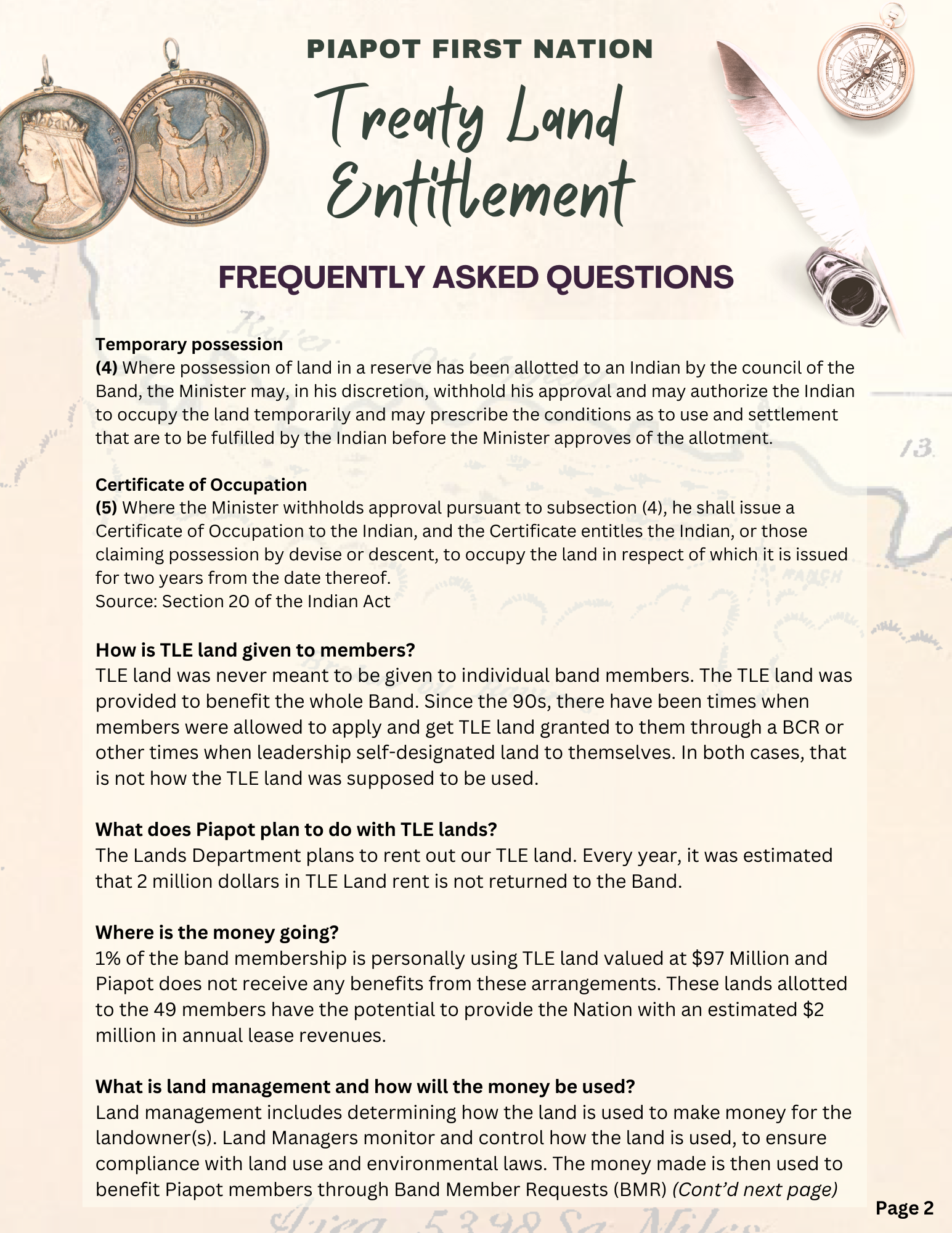 Piapot First Nation Lands Survey Now Available. Enter to win 1 of 3 ...