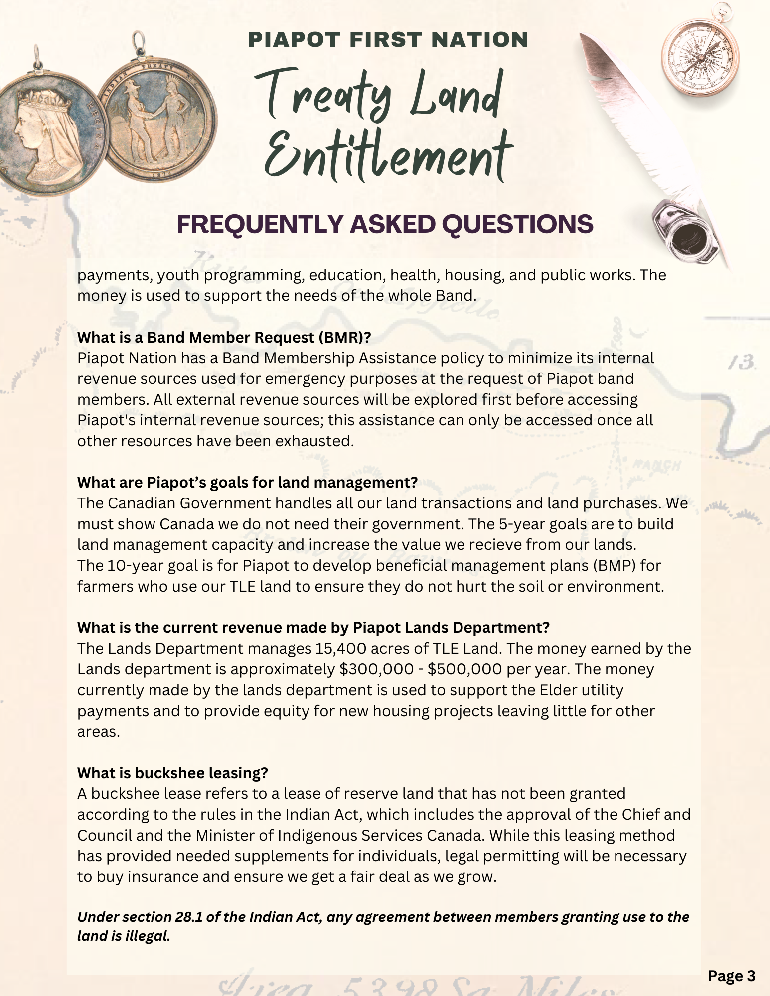 Piapot First Nation Lands Survey Now Available. Enter to win 1 of 3 ...